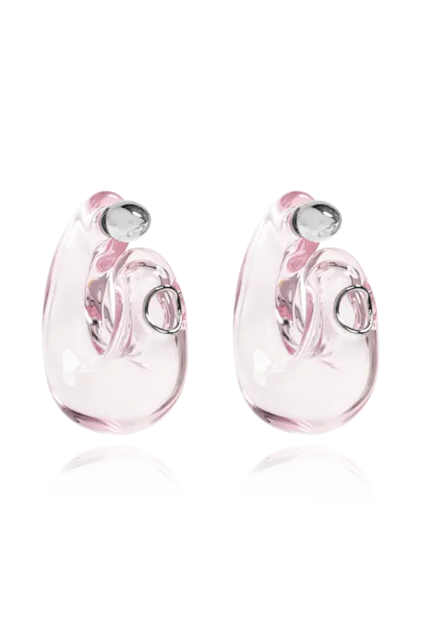 Alaïa Earrings Made Of Hand-blown Glass