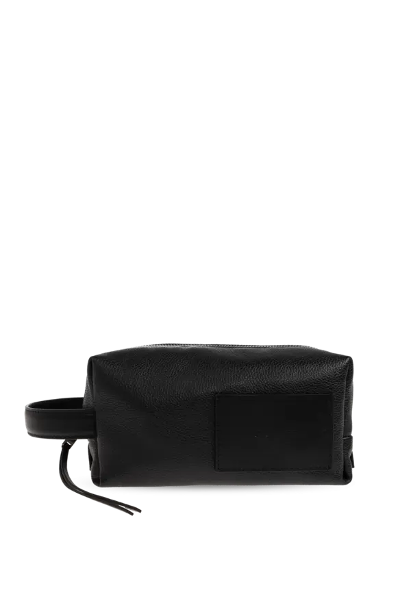 JIL SANDER Leather Toiletry Bag - Black
