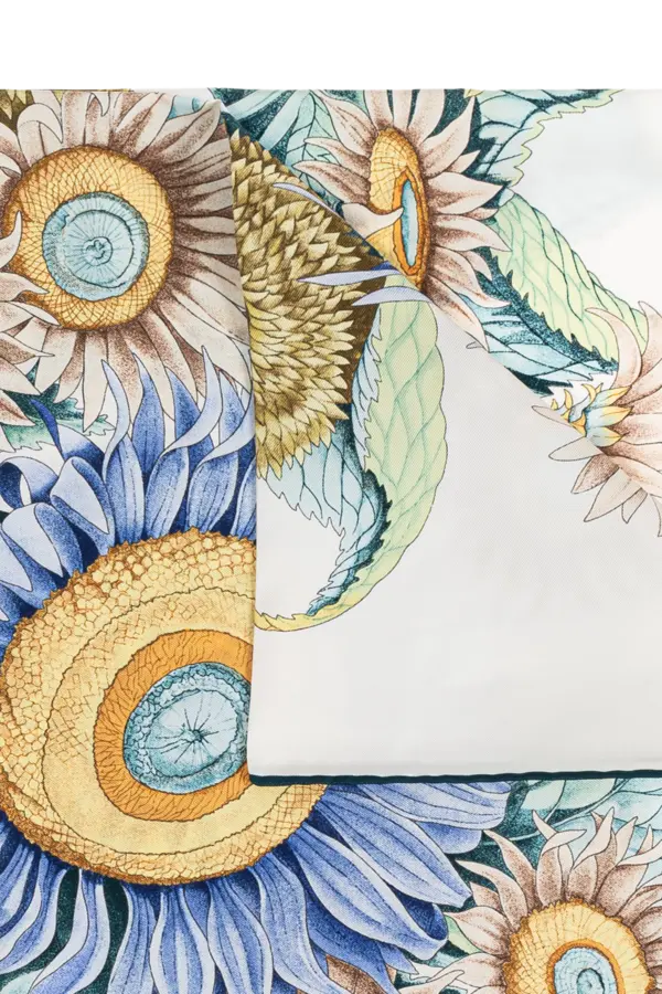 FERRAGAMO Silk Scarf With Print