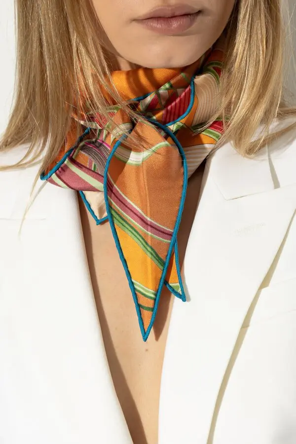FERRAGAMO Triangular Scarf With Print `giada
