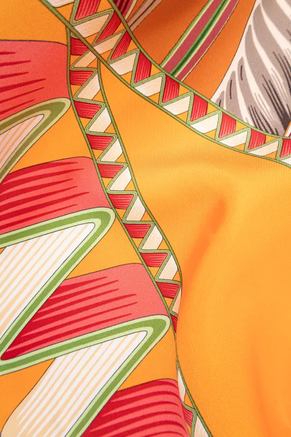FERRAGAMO Triangular Scarf With Print `giada