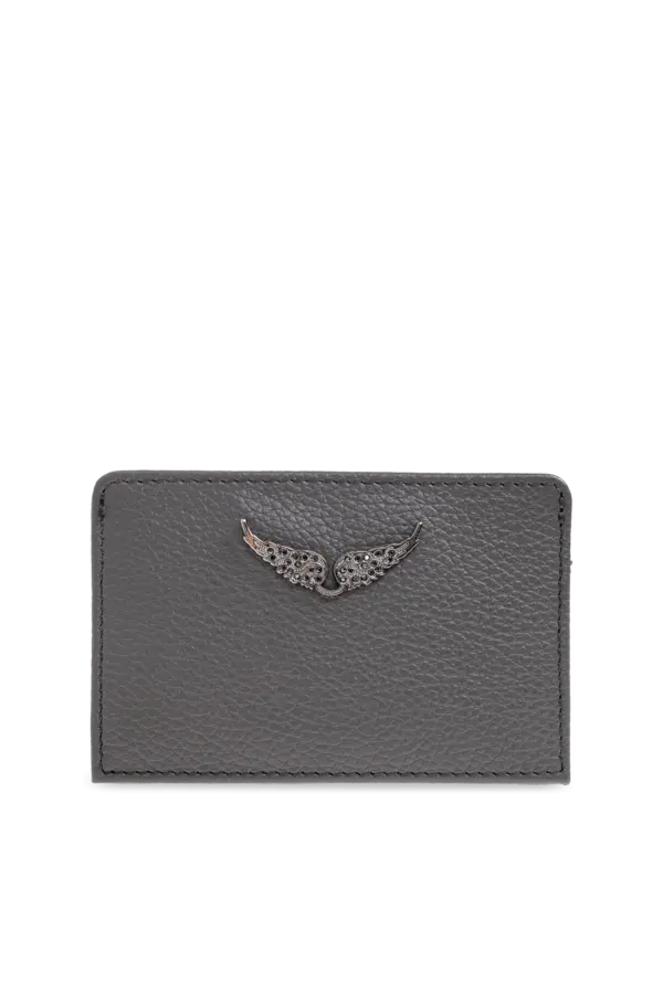 Zadig&Voltaire Leather Card Holder - Grey
