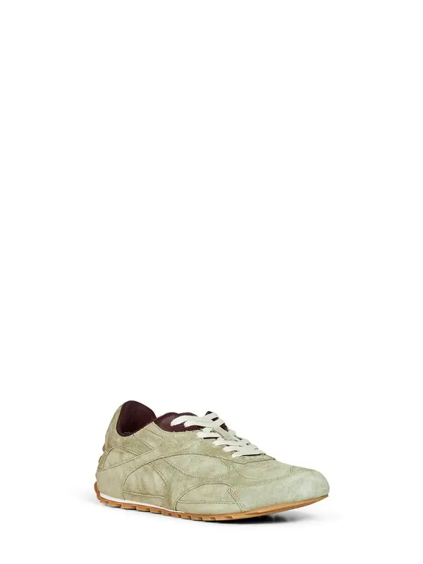Bottega Veneta Travertine Suede Orbit Flash Low-top Sneakers - Multicolor