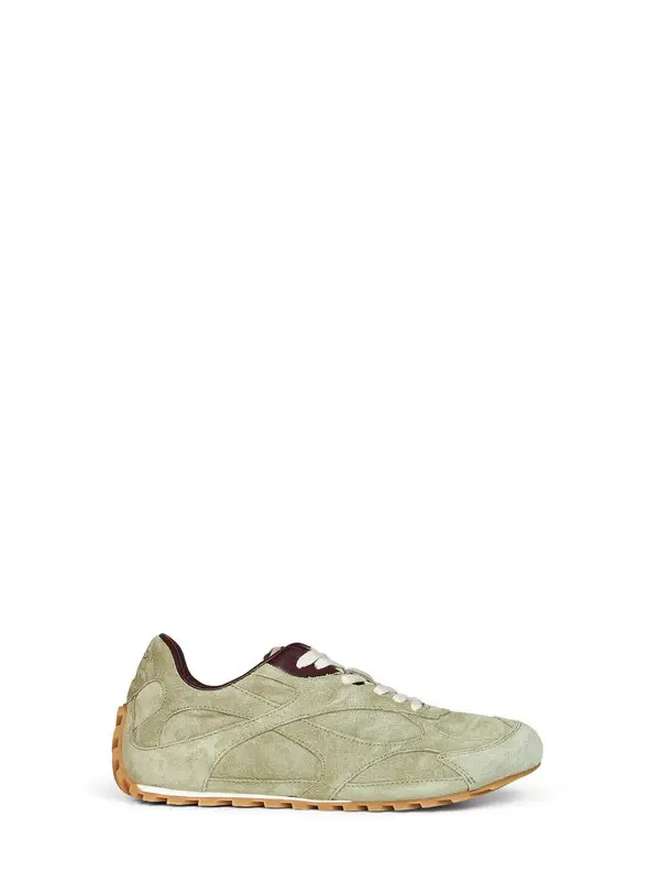 Bottega Veneta Travertine Suede Orbit Flash Low-top Sneakers - Multicolor