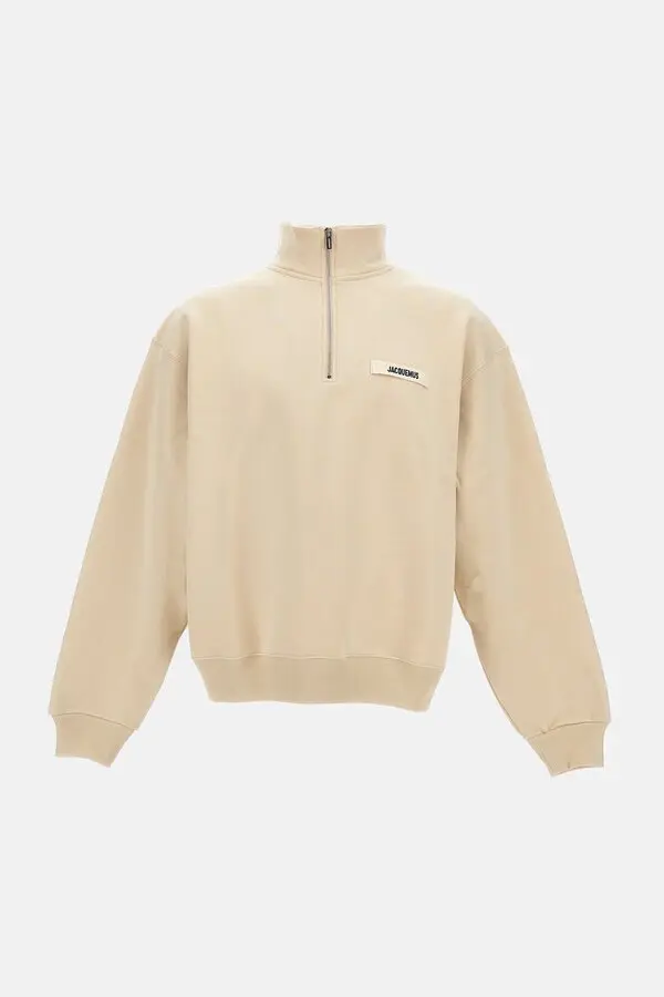 Jacquemus Gros Grain Sweatshirt With Zip - Multicolor