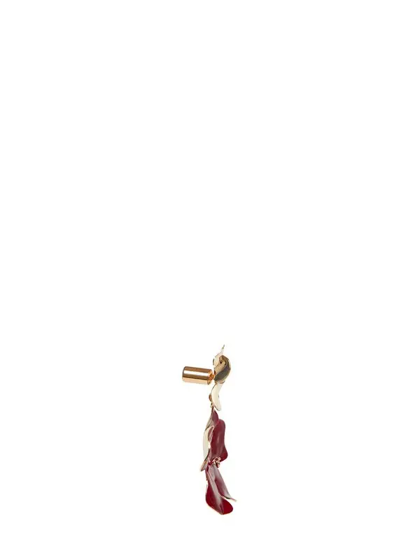 Marni Enamel Flower Dangle Earrings