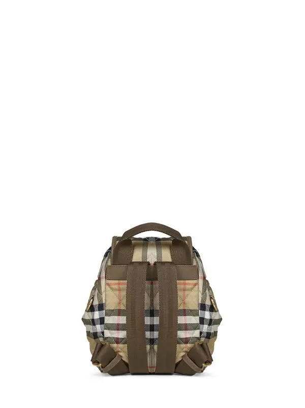 Burberry Quilted Nylon Mini Backpack With Equestrian Knight Design - Multicolor