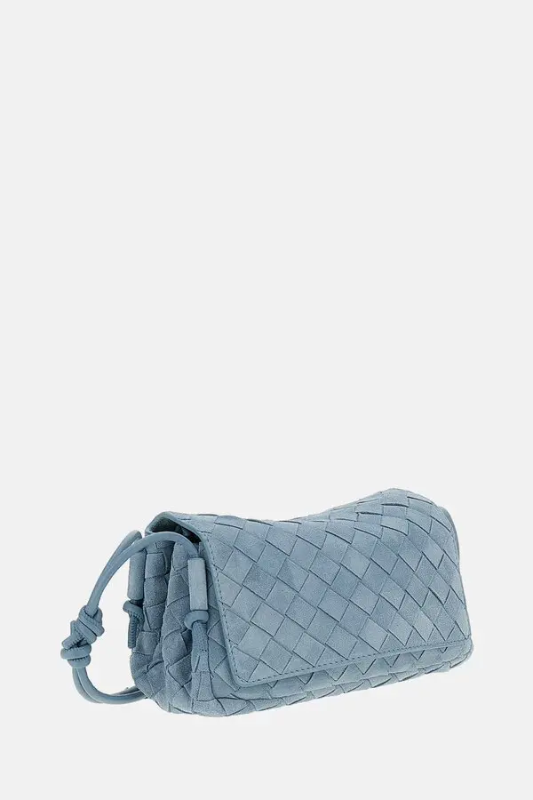 Bottega Veneta Notturno Bag Suede Intrecciato Weave - Multicolor