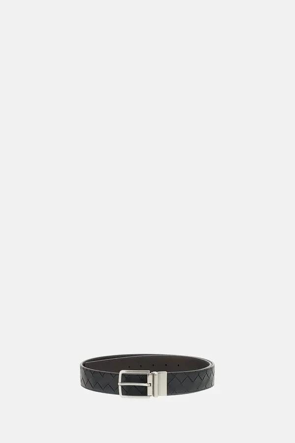 Bottega Veneta Intrecciato Leather Belt - Multicolor