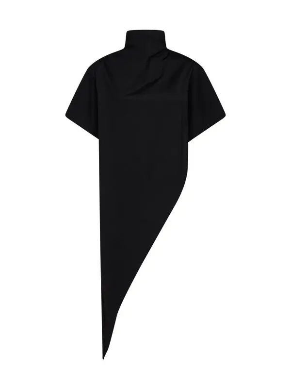 Alaïa Black Cotton Jersey Triangle Long T-shirt