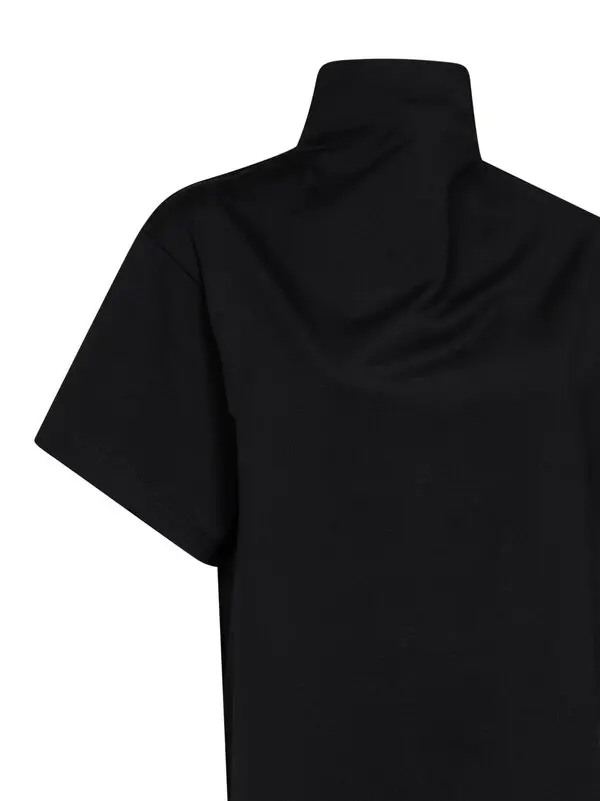 Alaïa Black Cotton Jersey Triangle Long T-shirt