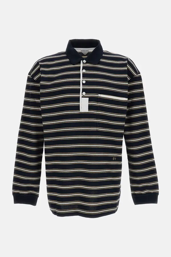 Bottega Veneta Striped Polo - Multicolor