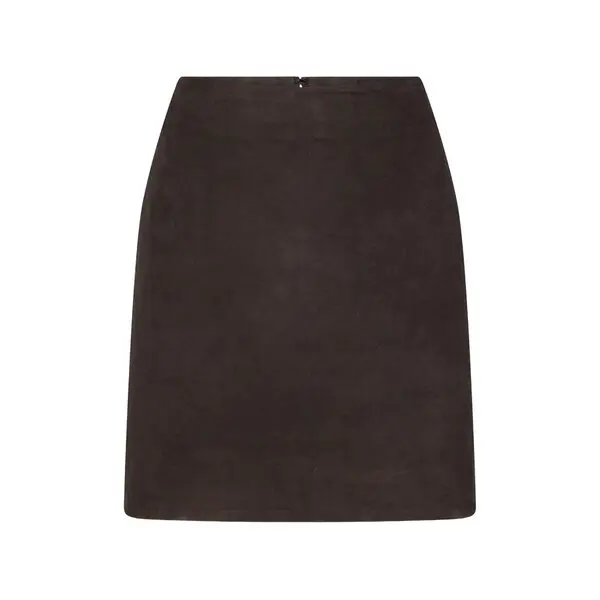 ROTATE BY BIRGER CHRISTENSEN Suede Zip-up Mini Skirt - Brown