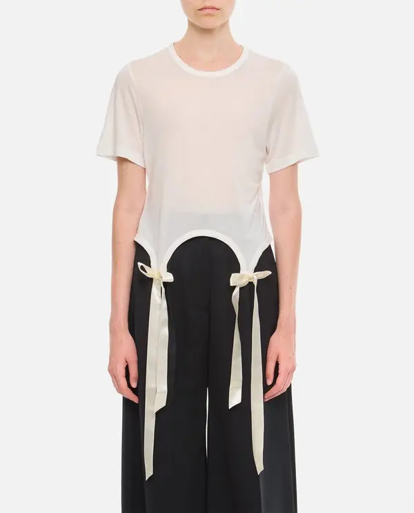 Simone Rocha T-shirt With Bow Detail - Multicolor