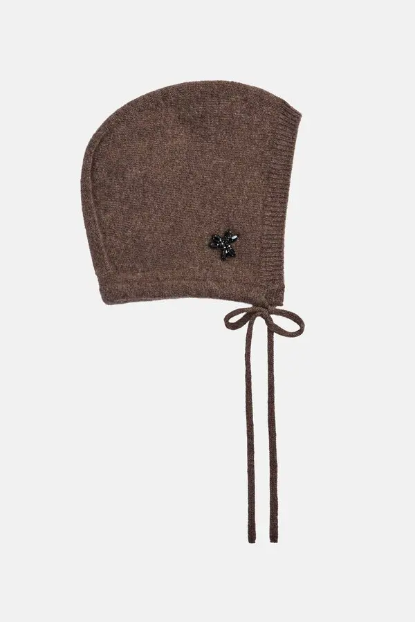 Simone Rocha Cashmere Bonnet With Embellishments - Multicolor