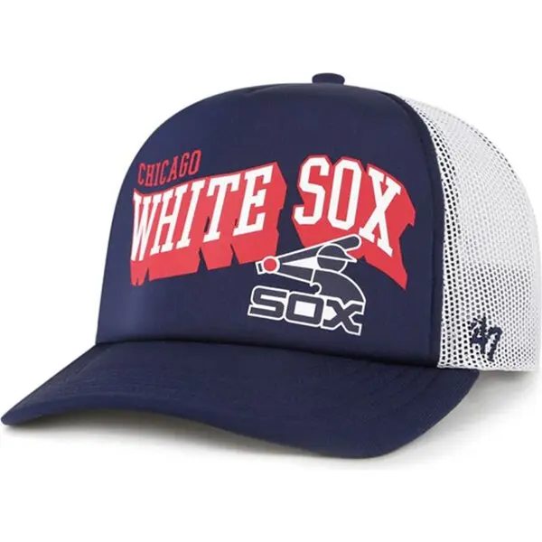'47 Chicago White Sox Meander Foam Trucker Snapback Hat