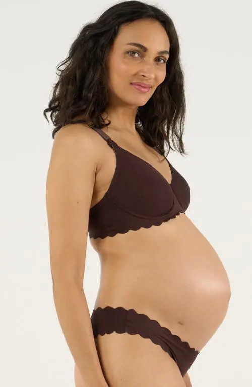 CACHE COEUR Skin Invisible Maternity And Nursing Bra C/d Cup - Chocolate