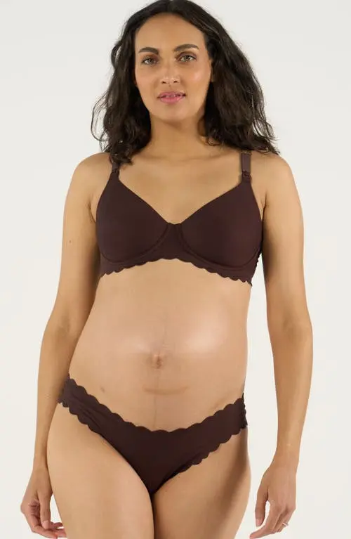 CACHE COEUR Skin Invisible Maternity And Nursing Bra C/d Cup - Chocolate