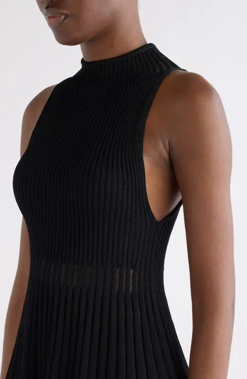 Givenchy Sleeveless Ribbed Sweater Mini Dress