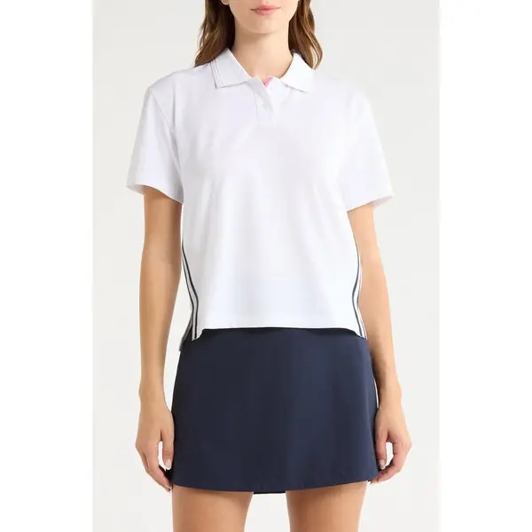 G/fore Tux Boxy Golf Polo - Snow