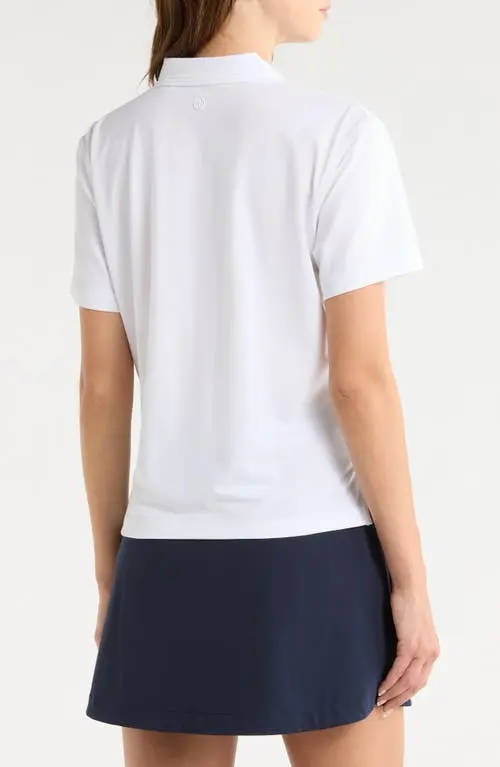 G/fore Tux Boxy Golf Polo - Snow