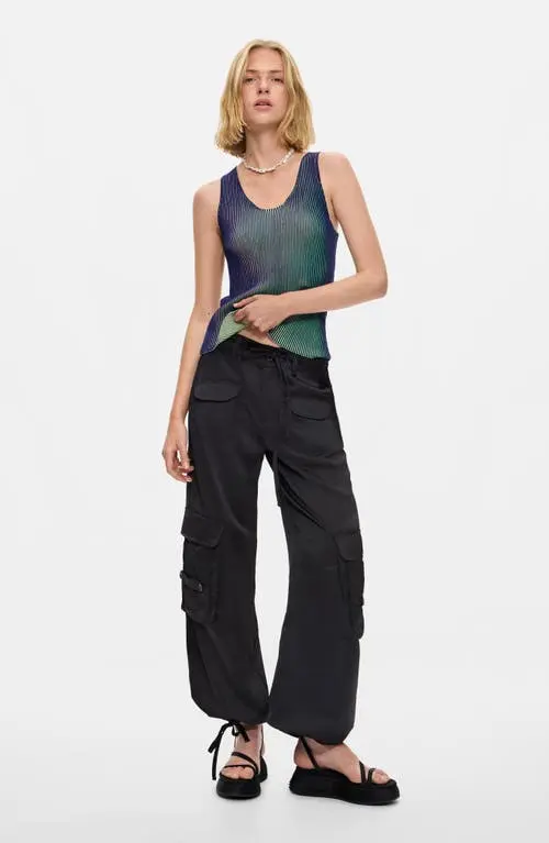 Desigual Gradient Ribbed Tank