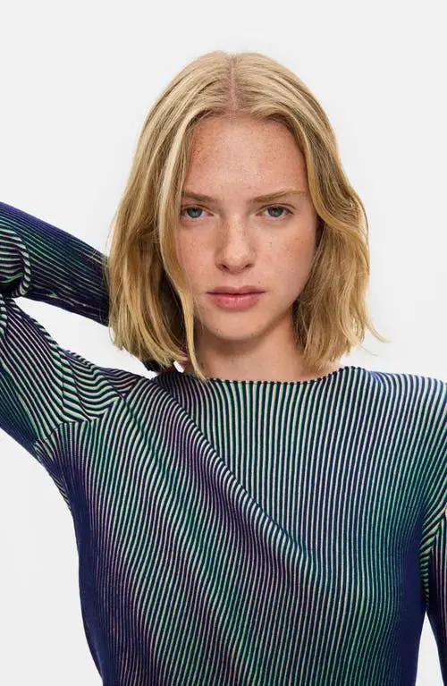 Desigual Gradient Ribbed Sweater