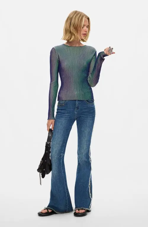 Desigual Gradient Ribbed Sweater