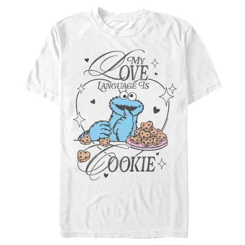 SESAME STREET® My Love Language Is Cookies Short Sleeve Graphic T-shirt