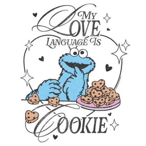 SESAME STREET® My Love Language Is Cookies Short Sleeve Graphic T-shirt