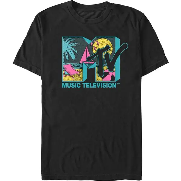 MTV Scene Beach Logo Graphic T-shirt