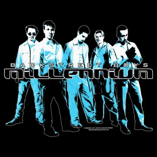 BACKSTREET BOYS Blue Millennium Graphic T-shirt