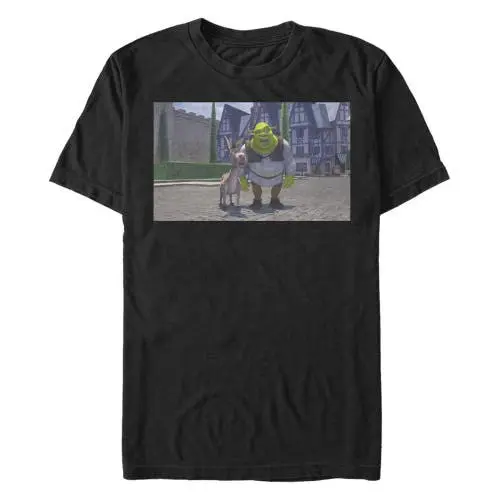SHREK Shocked Duo Graphic T-shirt - Black