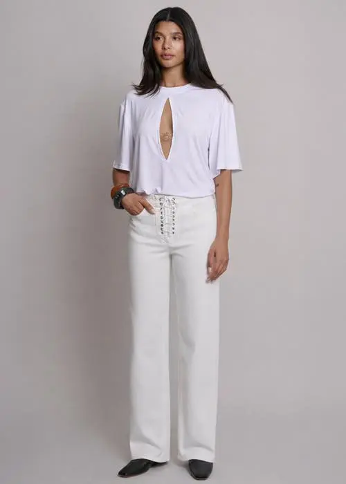 TT STUDIOS Mikey Jean Relaxed Straight Leg - White St.