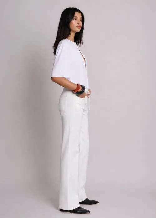 TT STUDIOS Mikey Jean Relaxed Straight Leg - White St.