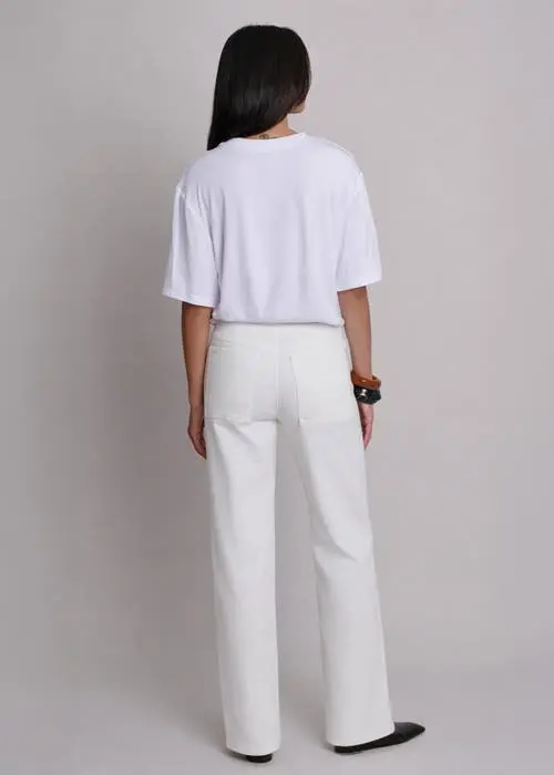 TT STUDIOS Mikey Jean Relaxed Straight Leg - White St.