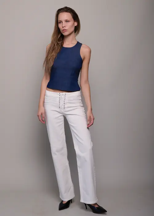 TT STUDIOS Mikey Jean Relaxed Straight Leg - White St.