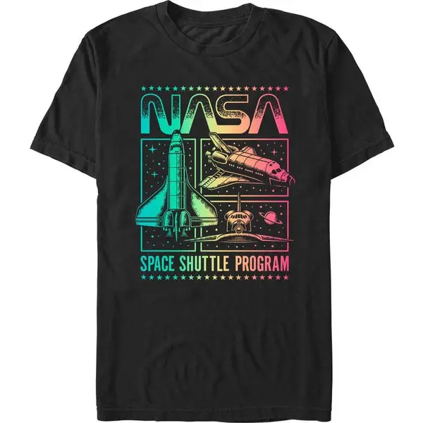 NASA Space Shuttle Program Short Sleeve Graphic T-shirt - Black