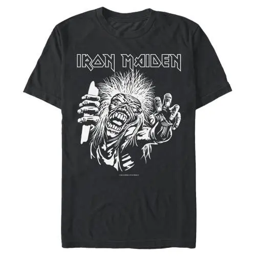 IRON MAIDEN And White Eddie Graphic T-shirt - Black