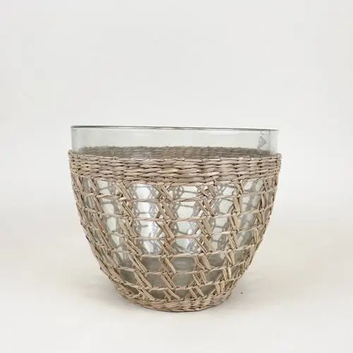 BE HOME Seagrass Cage Bowl