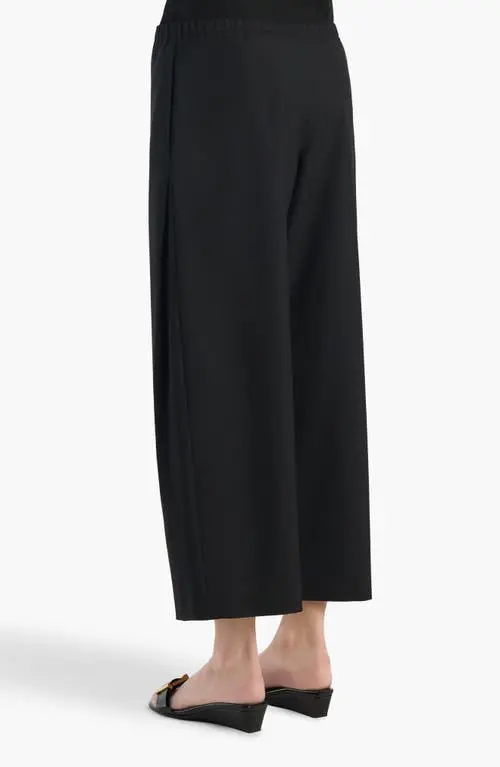 Khaite Roma Rounded Virgin Wool Cropped Pants