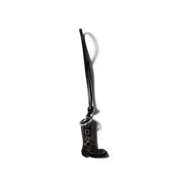 Miu Miu Leather Boot Charm Keyring