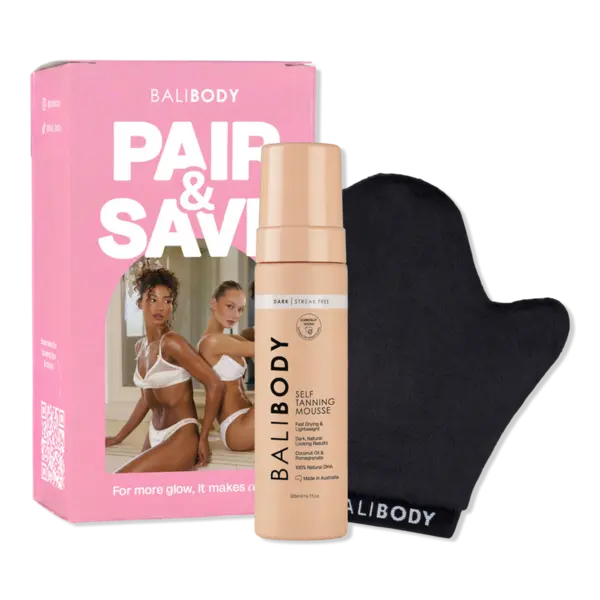 BALI BODY Self Tanning Mousse & Mitt Set - Dark
