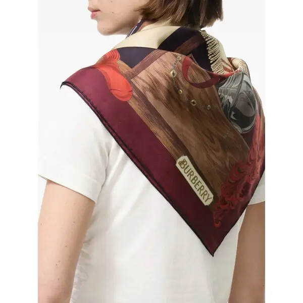 Burberry Scarves - Red