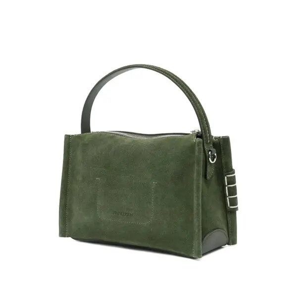 JW Anderson Suede Satchel Bag - Green