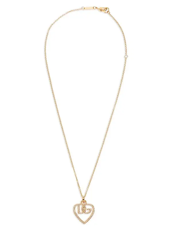 Dolce & Gabbana Strass Logo Necklace