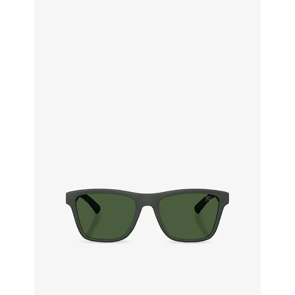 Burberry Be3169 Square Frame Injected Sunglasses - Green