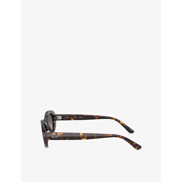 Ray-ban Rb2223 Oval-frame Sunglasses - Brown