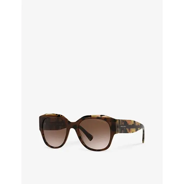 Giorgio Armani Tortoiseshell Square Frame Sunglasses