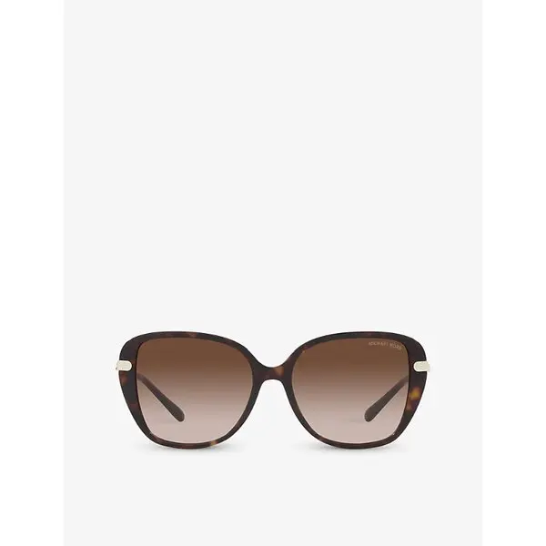 Michael Kors Square Frame Tortoiseshell Acetate Sunglasses - Brown